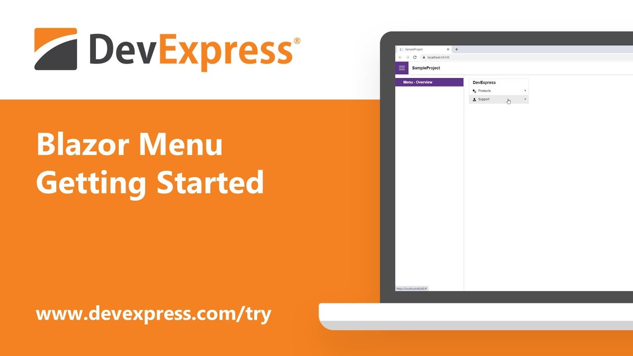 Blazor Menu: Get Started