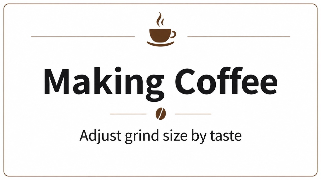 Coffee Grind Size Explained (test Frame pipeline)