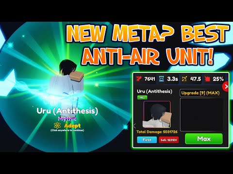 MAX LEVEL URYU | THE BEST ANTI AIR UNIT In Anime Adventures Roblox