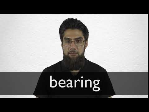 How to pronounce BEARING in British English