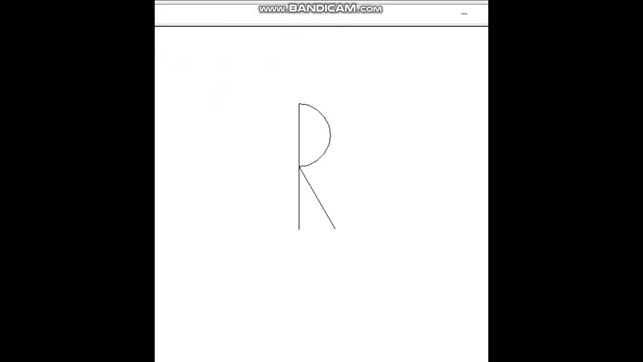 Python Turtle - Draw letter R