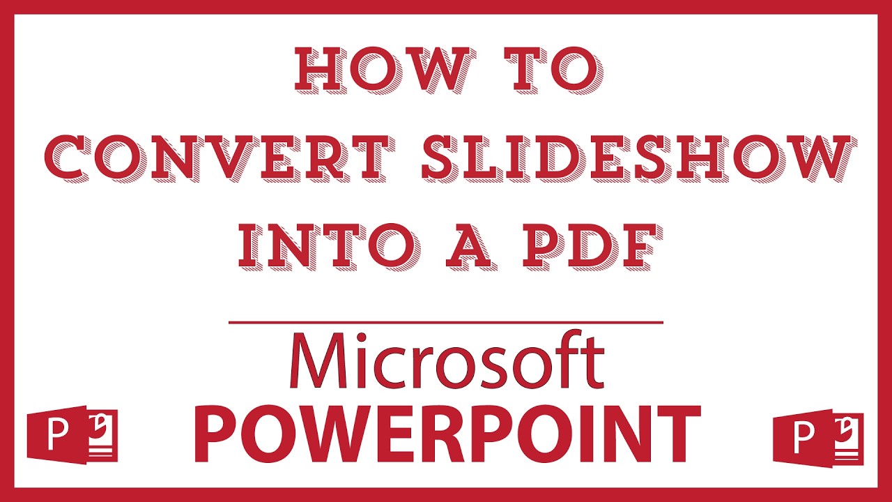 How to Convert a Slideshow into a PDF in Microsoft PowerPoint | Microsoft 365 Tutorial