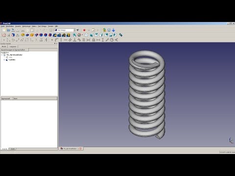 FreeCAD Lesson 06 - Compression Spring Video Lecture - Mastering ...