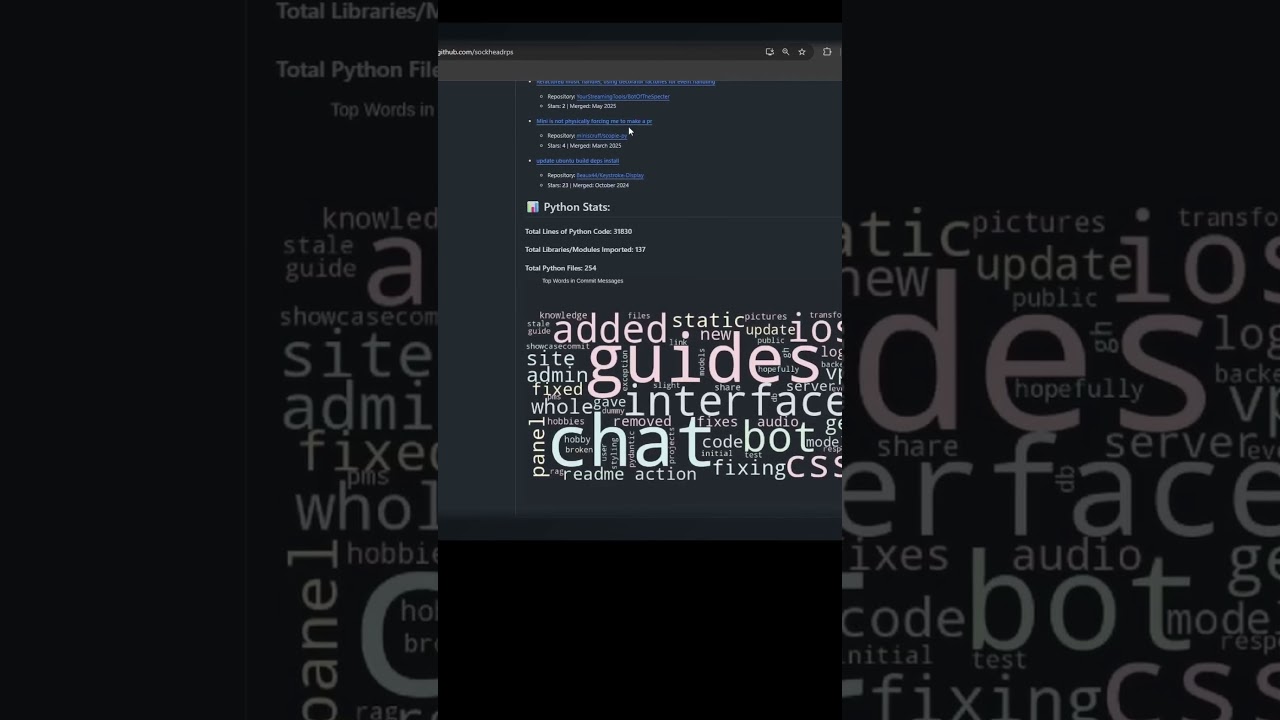 GitHub profile tutorial with Python — build automated visualizations #coding #programming