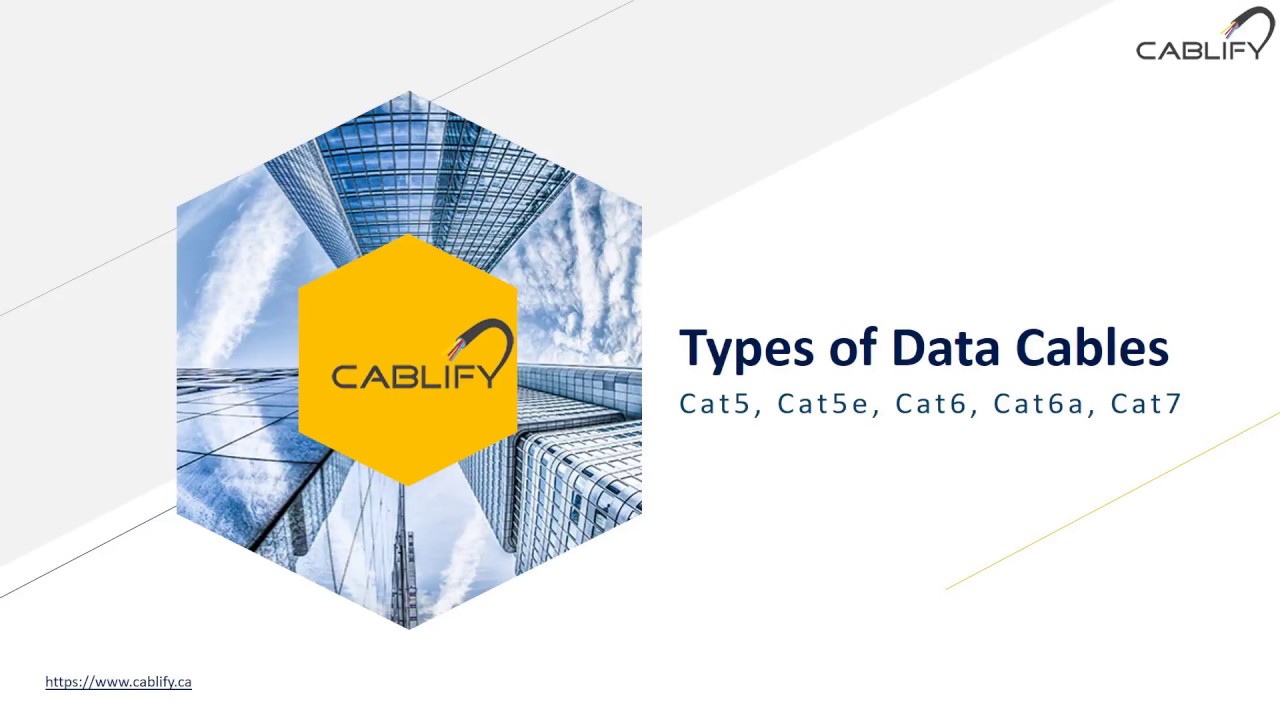 Types of Data Cables - cat 5 vs cat 6 vs cat 7