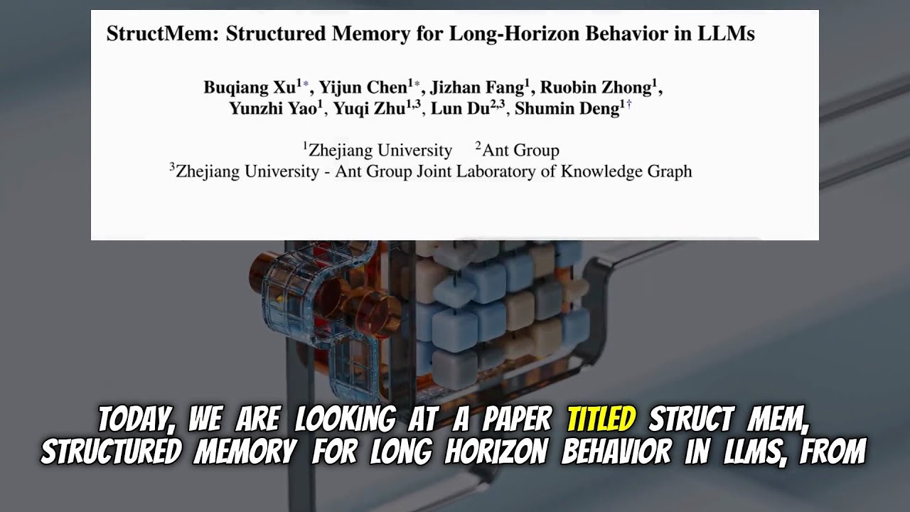 StructMem: Structured Memory for Long-Horizon Behavior in LLMs (Apr 2026)