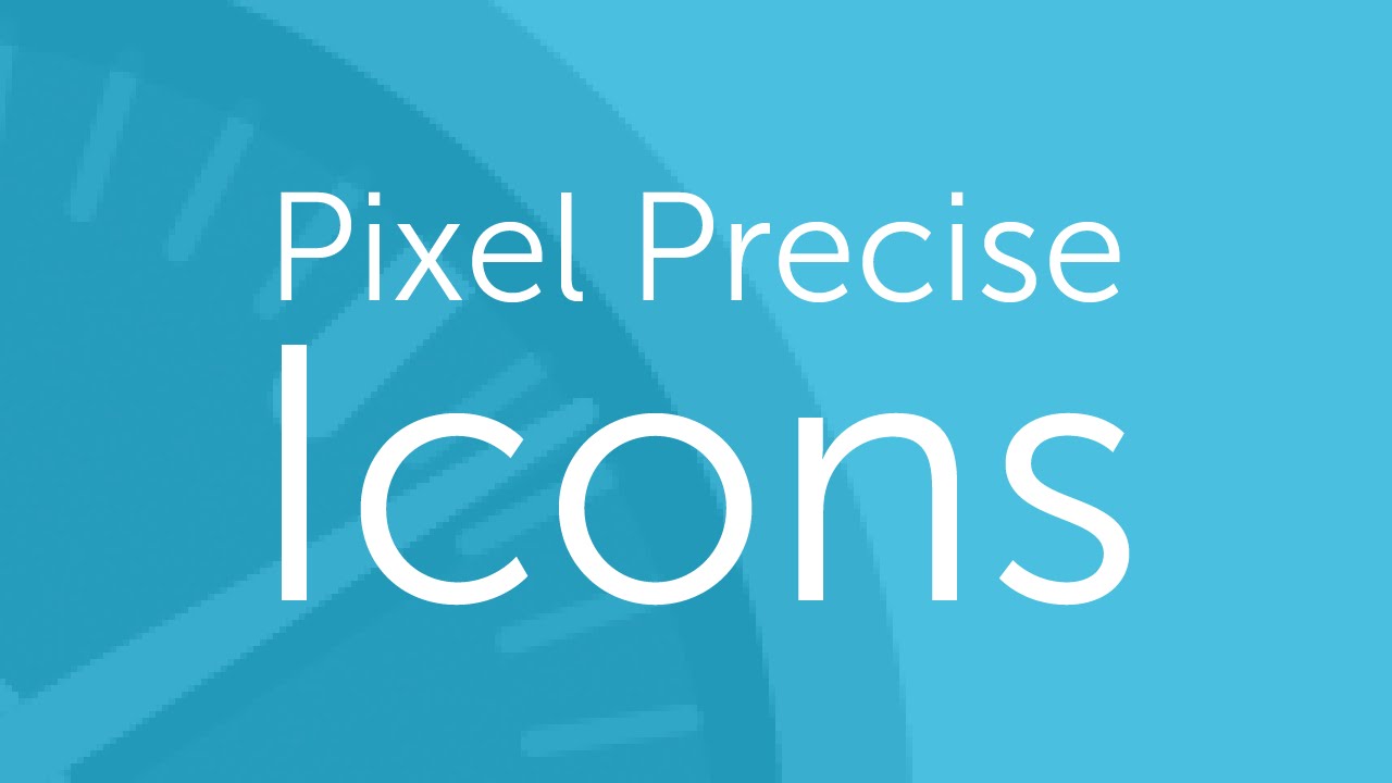 e001: Pixel Precise Icons