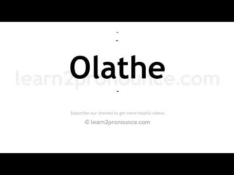 How to pronounce Olathe | English pronunciation
