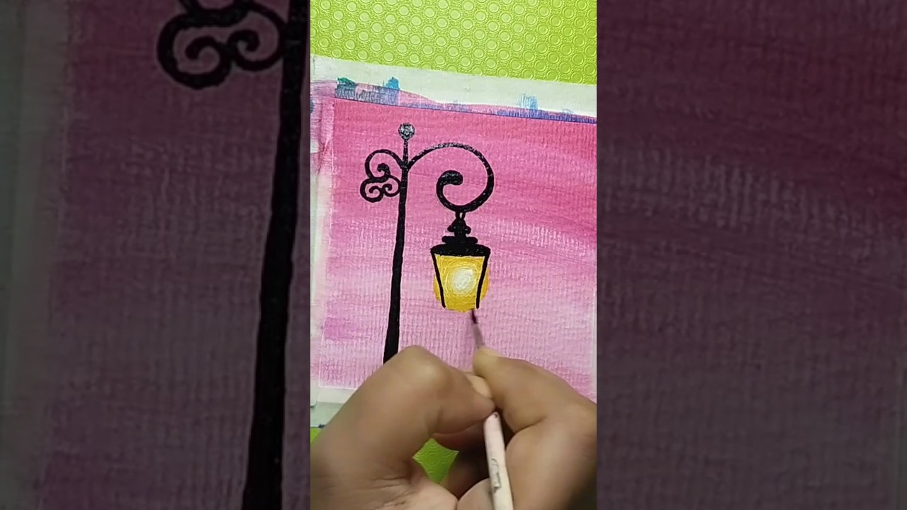 Street lamp. #art #coloringart #drawing #happiness #coloring #painting