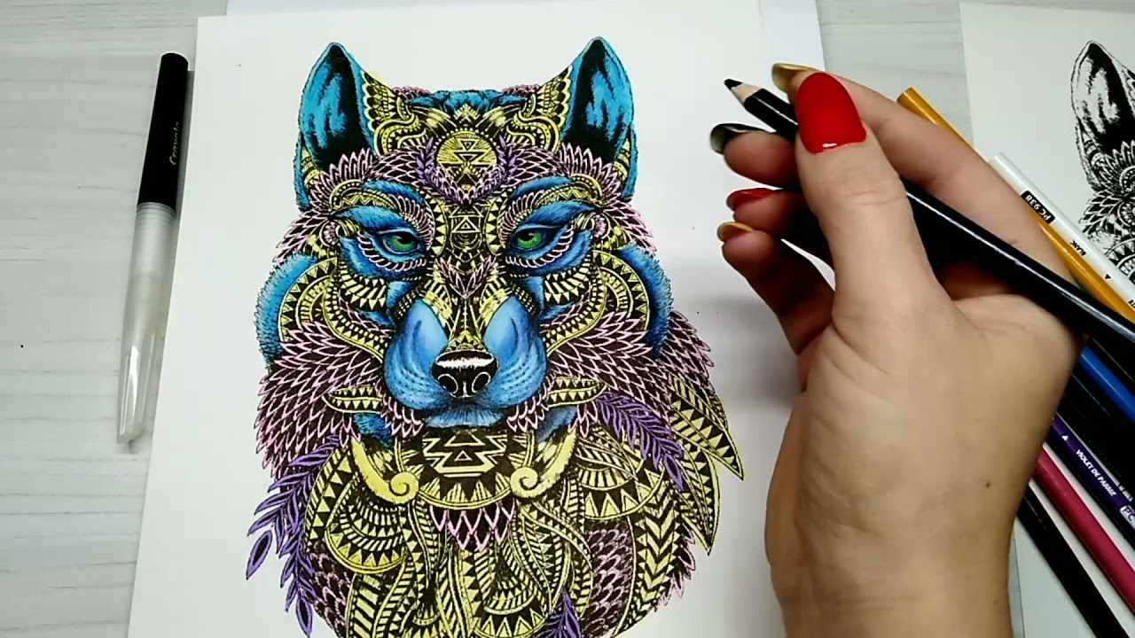 Yearly Wolf Coloring.