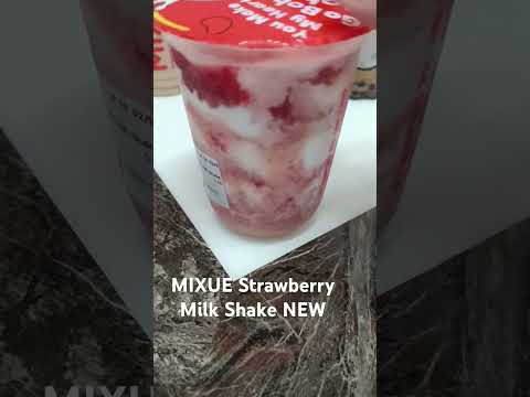 MIXUE Strawberry Milk Shake NEW 😮
