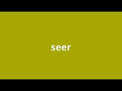 what is the meaning of seer