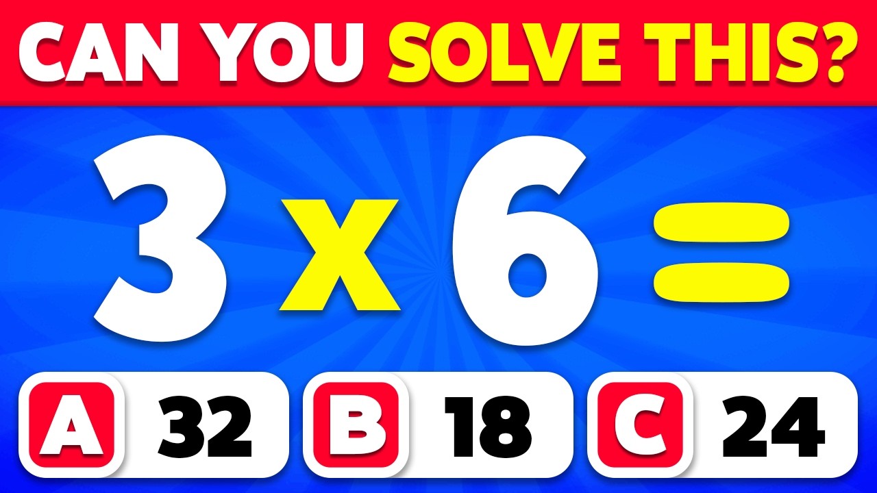 Can You Pass This Maths Quiz...? ➗✖️🧠 | Easy, Medium, Hard, Impossible | Quiz Blitz