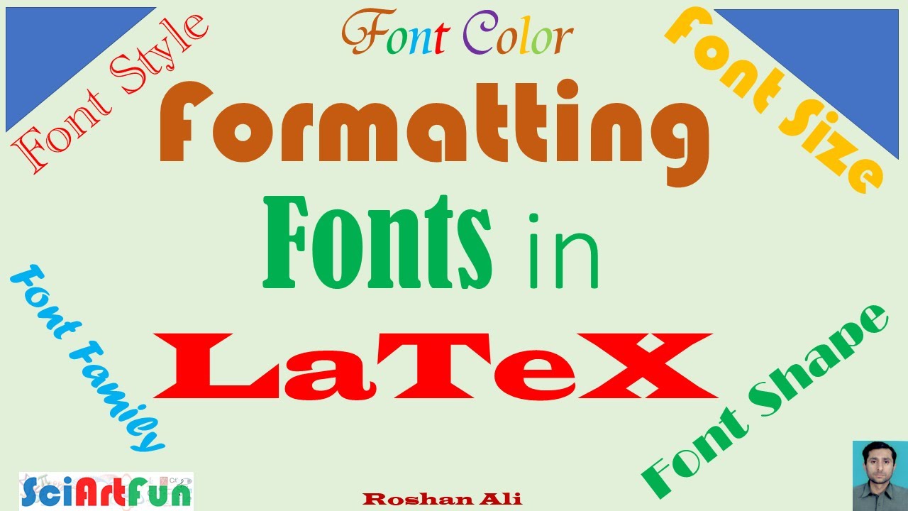Learn LaTeX | How to format fonts || Tutorial 3