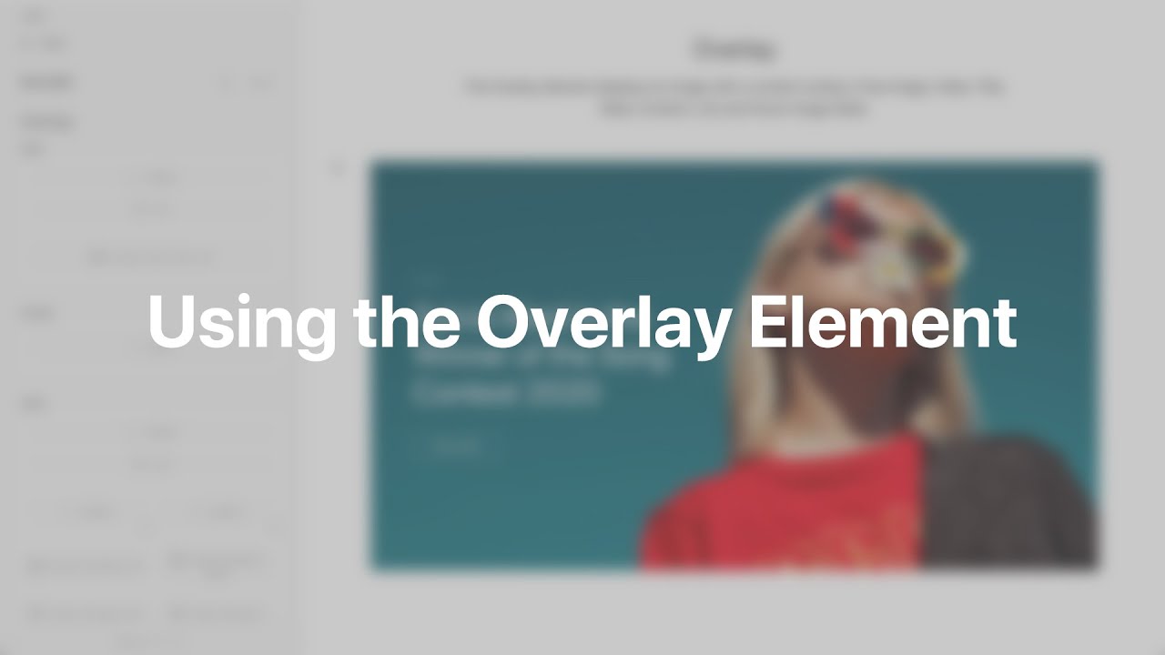 Using the Overlay Element | YOOtheme Documentation