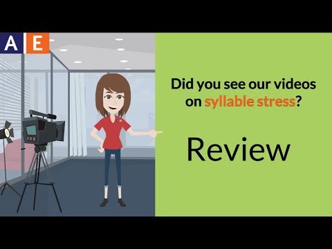 Syllable Stress: Let's Review!