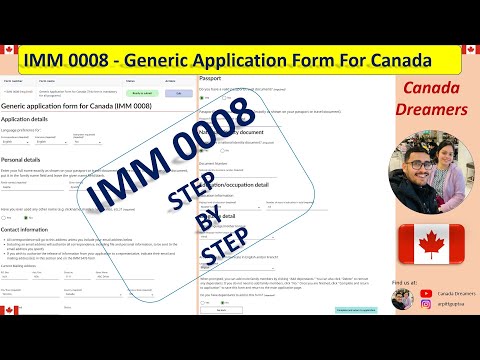 IMM 0008 - Generic Application Form for Canada - Online Spousal Sponsorship