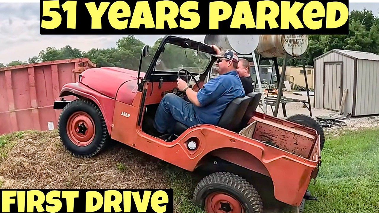 1955 Willys CJ5: 51 Years Parked...First Drive