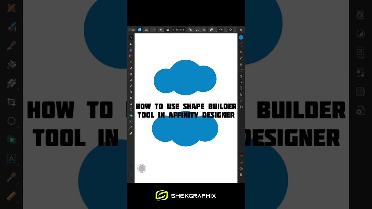 How to Use Shape Builder Tool in Affinity Designer iPad (Easy Tutorial)