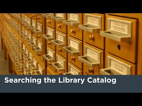 Searching the Library Catalog Tutorial
