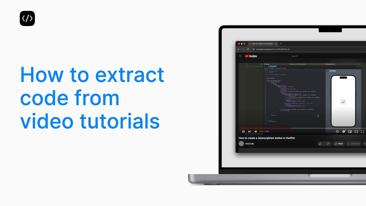 How to extract code from video tutorials | Pixelcode