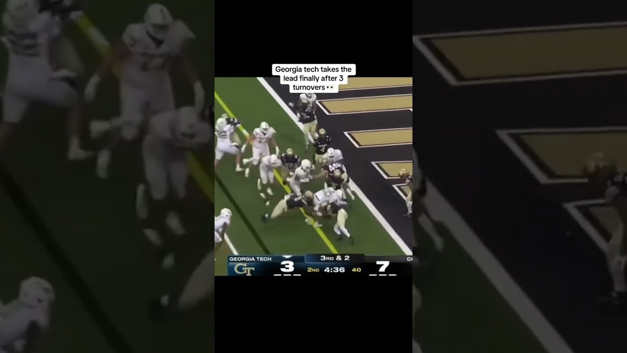Georgia Tech LEADS Colorado 13-10 going into halftime with 3 first half turnovers
