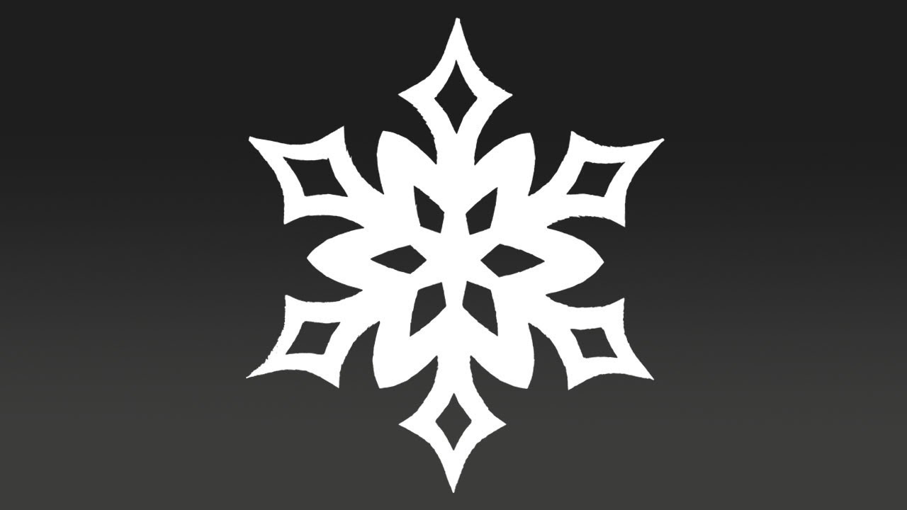 Paper MINI SNOWFLAKE tutorial - Paper SNOWFLAKES - DIY