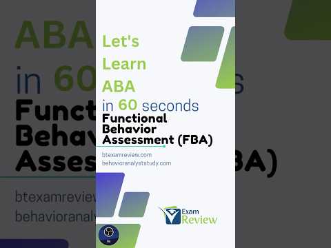 Functional Behavior Assessment (FBA) - Let's Learn Applied Behavior Analysis in 60 seconds | #shorts
