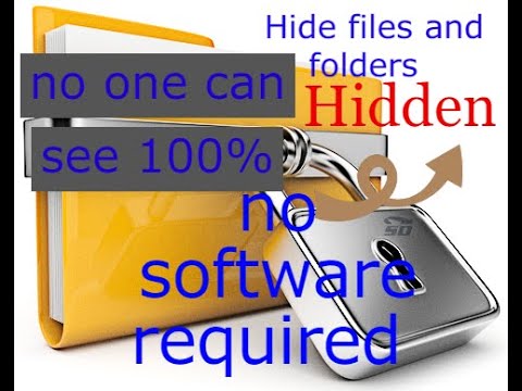 hide files and folders-how to hide folders in pc