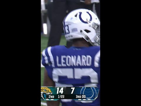 Darius Leonard with a Tackle For Loss vs. Jacksonville Jaguars