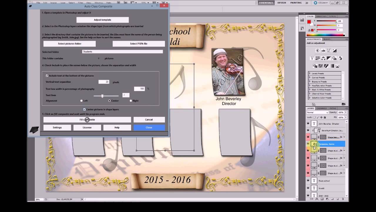 Auto Class Composite v.8 tutorial