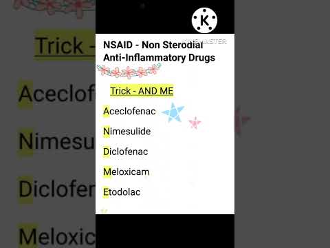 NSAID ( Non Sterodial Anti - Inflammatory Drugs )#pharmanotes