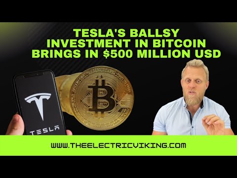 Tesla's ballsy investment in bitcoin brings in $500 million USD