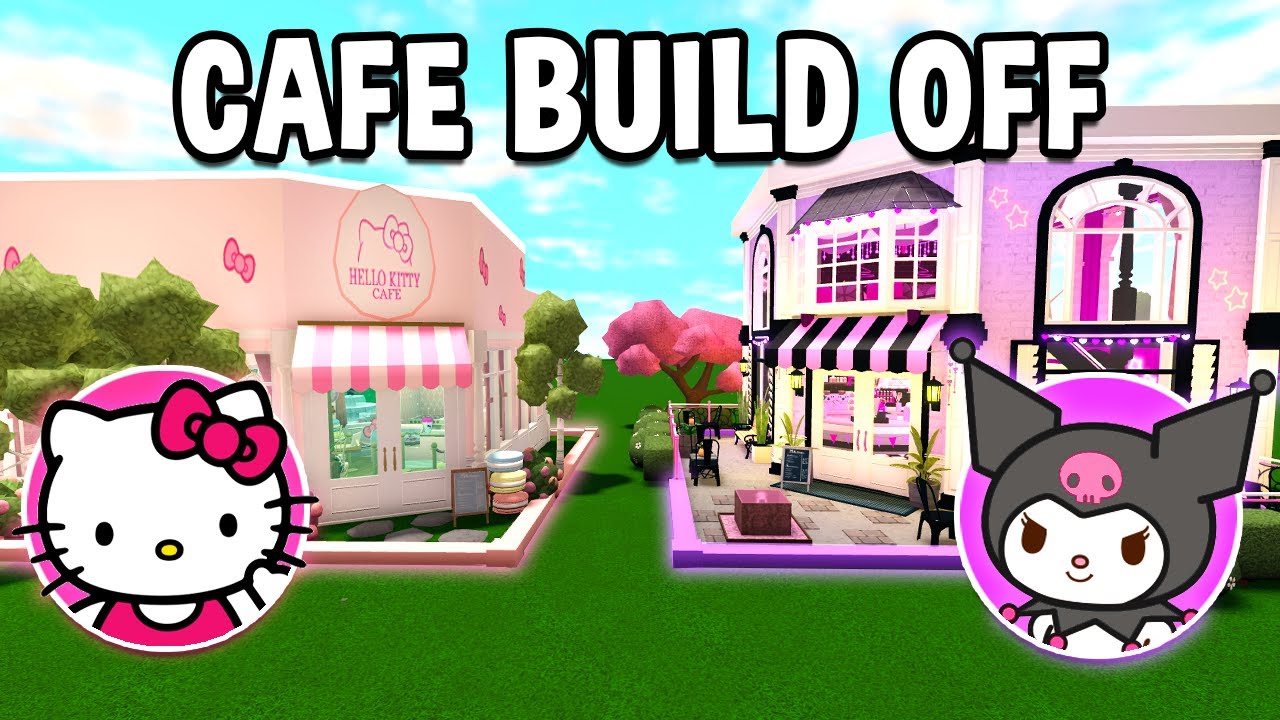 HELLO KITTY vs KUROMI Cafe Build-Off CHALLENGE!