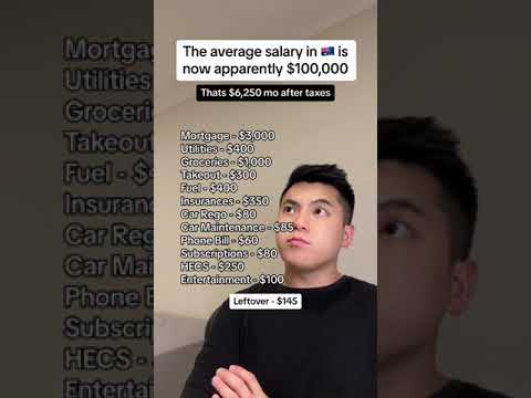 Apparently $100k is the new average salary in Australia