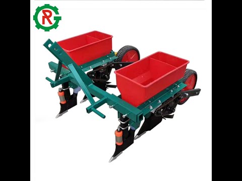 2 rows walking tractor type peanut corn seeder
