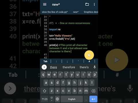 14 RegEx ( + ) one or more occurence character , RegEx Metacharacters in Python