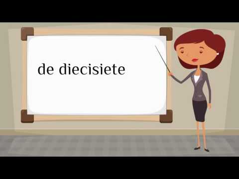 How do you say 'seventeen' in Spanish?