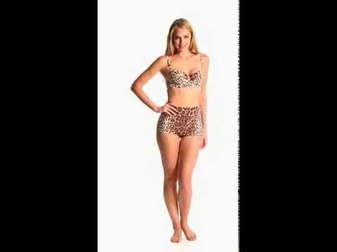 Vitamin A Leopard Sophia Bustier Bikini Top | SwimOutlet.com