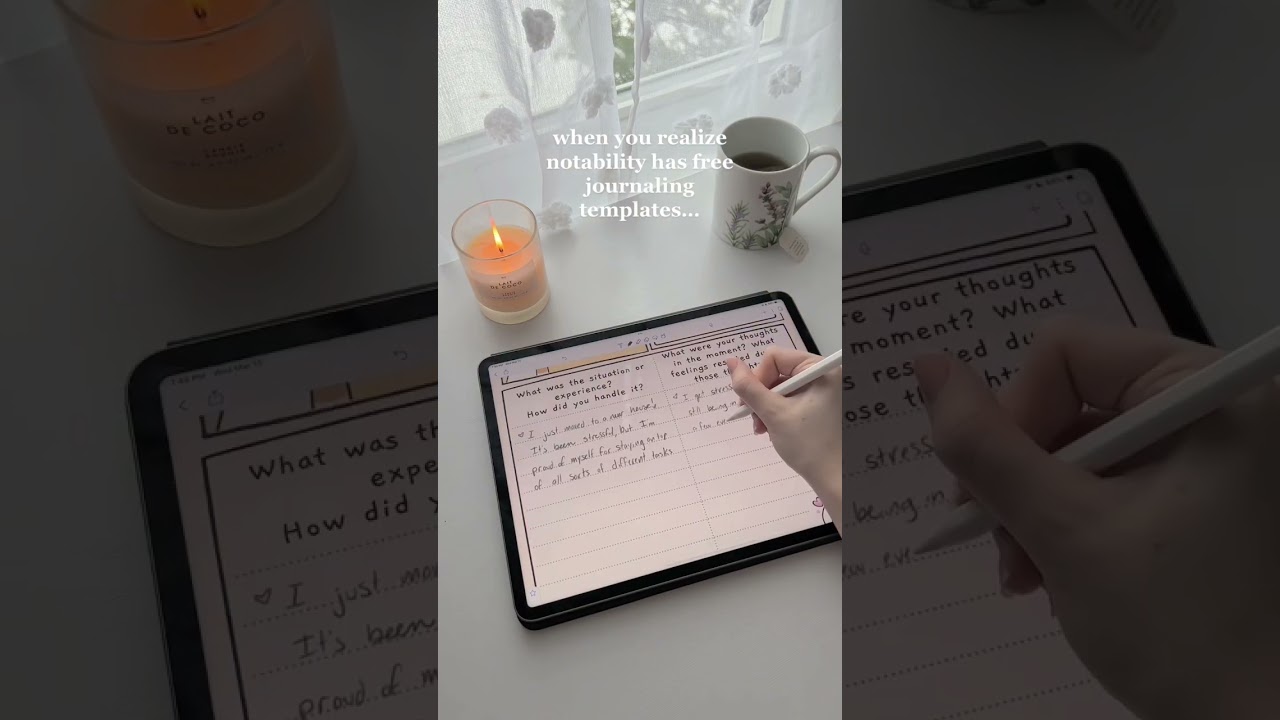 If you want to try one, go to the Notability Gallery and search “Journal” 😇📖