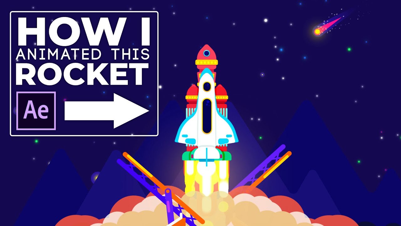 Rocket Animation Project Breakdown in After Effects