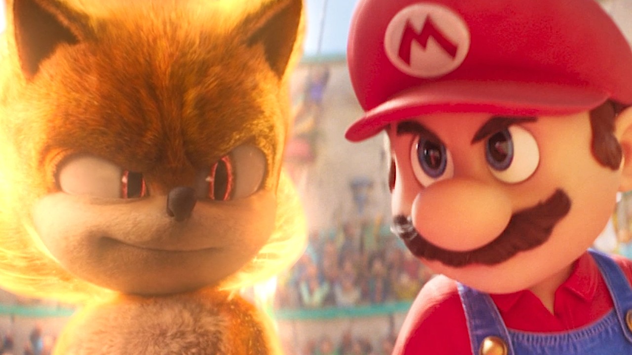 Super Sonic destroys Mario
