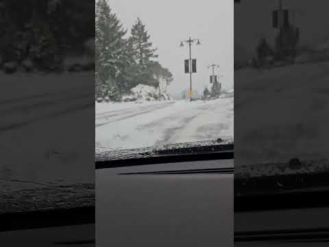 Snow Storm Victoria BC 2024 Driving tour of Bear Mountain Resort Langford BC