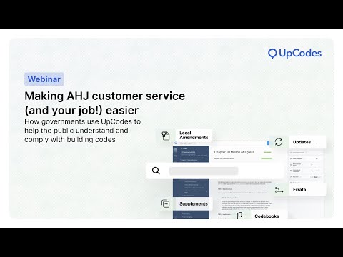How AHJs use UpCodes to help the public understand and comply with building codes