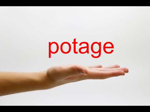 How to Pronounce potage - American English