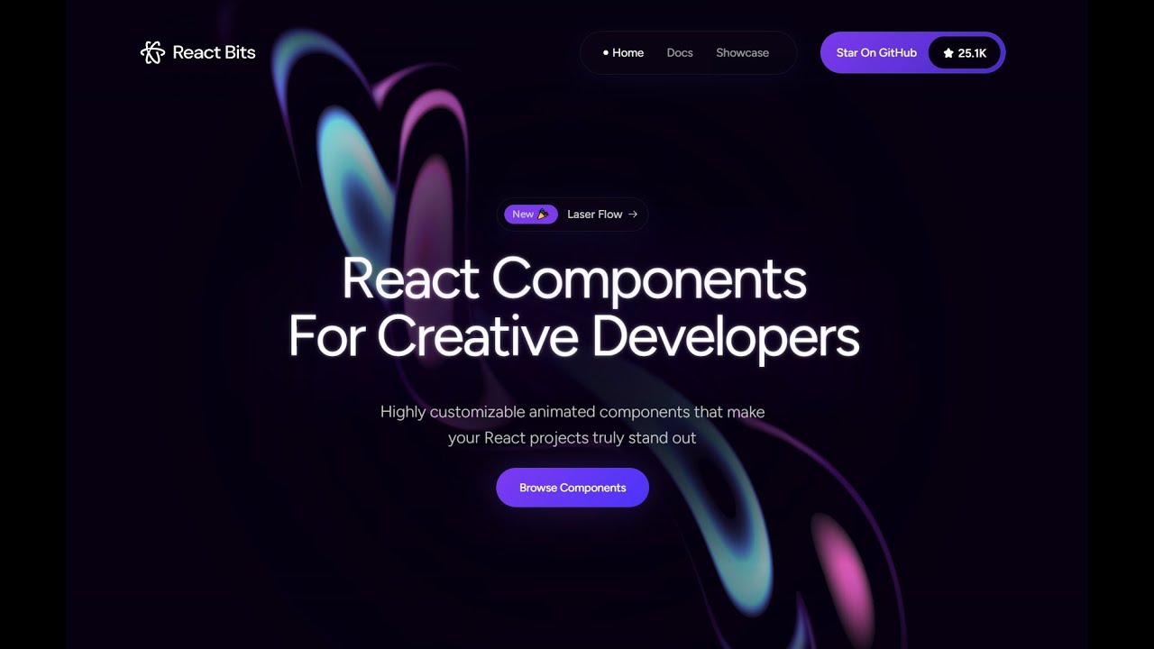 React Bits: 110+ Animated UI Components/Text Effects/Backgrounds for Modern React Apps