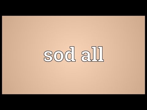 Sod all Meaning