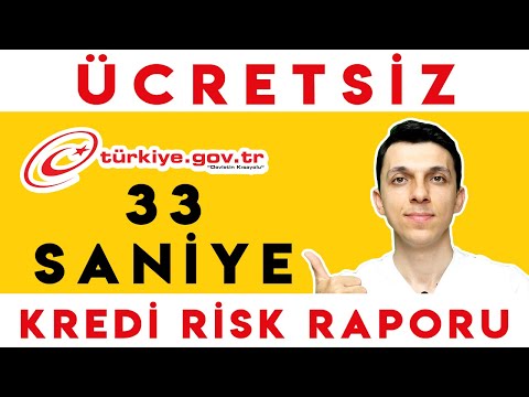 ÜCRETSİZ KREDİ RİSK RAPORU NASIL ALINIR? E DEVLET İLE 30 SANİYEDE RAPORUN HAZIR #Shorts