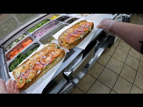 Subway Sandwiches POV Over 20 Mins Working At Subway