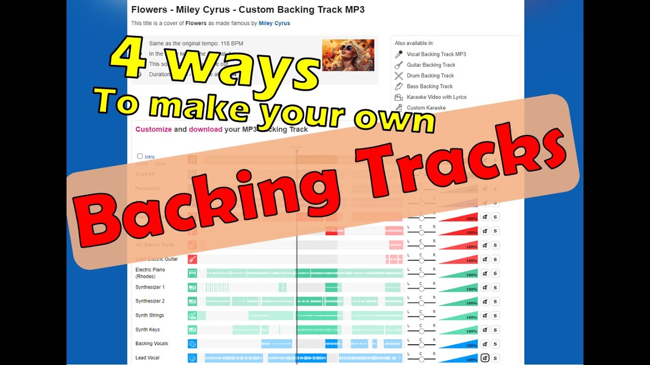 How To Make Backing Tracks (4 ways!)